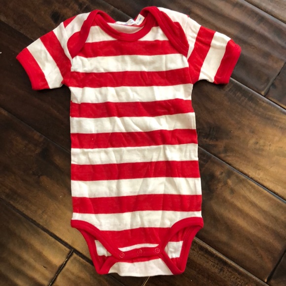 Under The Nile | One Pieces | Red And White Striped Onesie | Poshmark